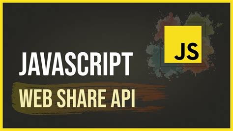 Javascript Web Share Api Youtube