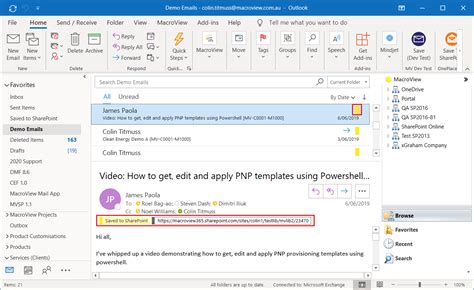 Outlook Categories Added To Saved Emails Macroview