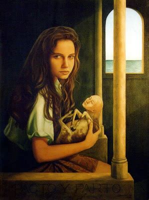 Retrato de niña al óleo