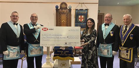 Freemasons Split £3000 Between Two Good Causes Provincial Grand