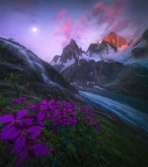 Moonlit Dreams Takhinshaw Range Alaska Marc Adamus Photography