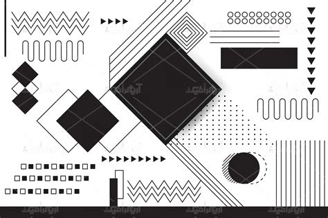 خرید و قیمت وکتور پس زمینه سیاه سفید لوزی شکل خطی سایه دار ترب