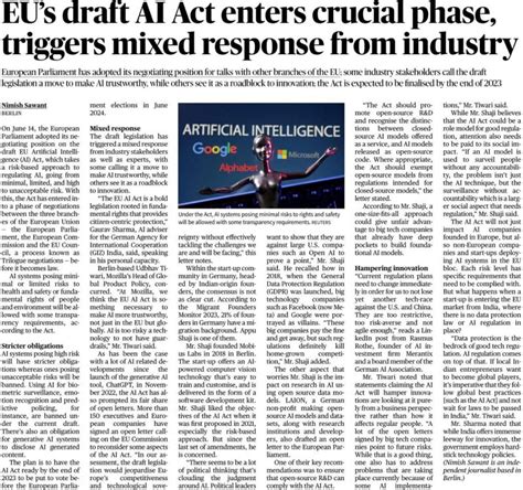 Nimish Sawant On Linkedin Europe India Ai Artificialintelligence Aiact Eu Euaiact