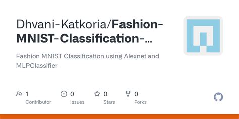 GitHub Dhvani Katkoria Fashion MNIST Classification Using Alexnet Fashion MNIST