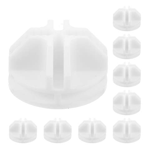 25 Pcs Wire Rack Clips Storage Cubes Grid Connector Snap White