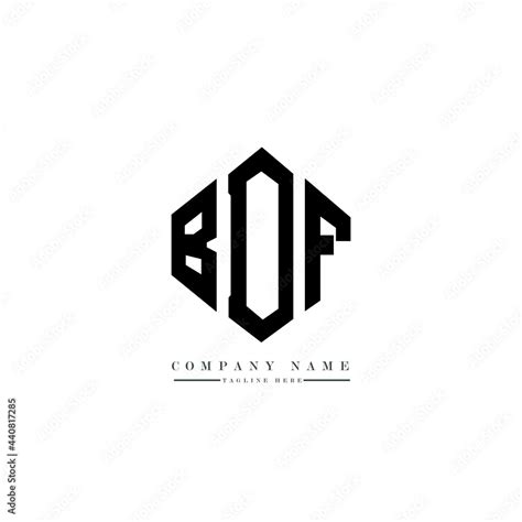 Bdf Letter Logo Design With Polygon Shape Bdf Polygon Logo Monogram Bdf Cube Logo Design Bdf