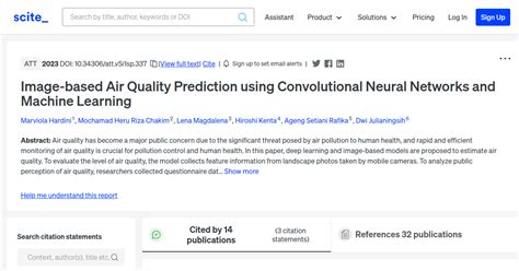 Image Based Air Quality Prediction Using Convolutional Neural Networks And Machine Learning