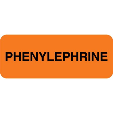 Phenylephrine 2 14 X 78 United Ad Label