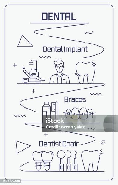 치과 인포그래픽 디자인은 편집 가능하며 색상을 변경할 수 있습니다 흰색 배경의 경로를 따르는 준비되고 세련된 디자인 아이콘 인포그래픽에 대한 스톡 벡터 아트 및 기타 이미지
