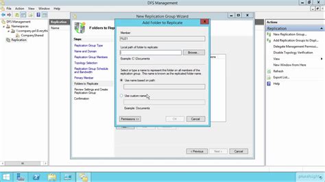 Configure Dfs Replication Targets Youtube