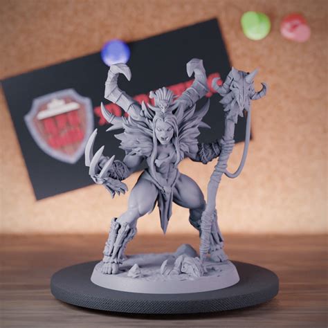 Goblin Female Shaman Miniature Gobin Tribe Queen Dungeons And Dragons
