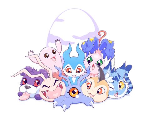 Hyperjerk Bowmon Chibimon Koromon Mochimon Pyocomon Tsumemon Tunomon Wanyamon Digimon