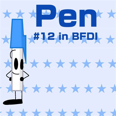 Pen Bfdi Fanart By Plushroomy On Deviantart