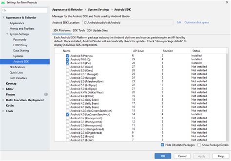 flutter android license status unknown try re installing or updating