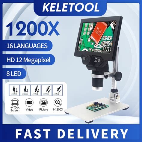 Jual Mikroskop Digital 1200x 7 Layar Lcd Mikroskop Digital Mikroskop