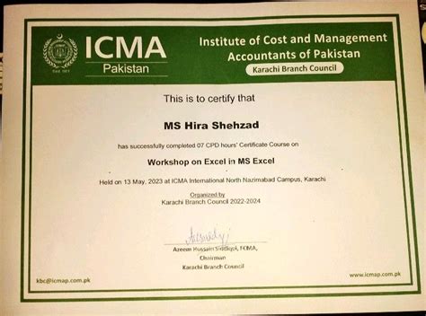 hira shahzad on linkedin i m excited to share that i recently attended the ms advanced excel…