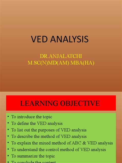 Ved Analysis Slide Share Download Free Pdf Inventory Business