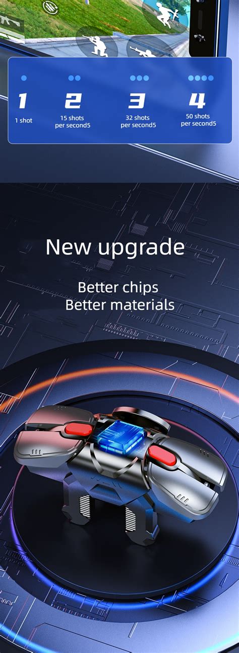 Pubg Trigger G22 Mini Mobile Phone Game Trigger Button Aim Shooting Gamepad Controller For Pubg