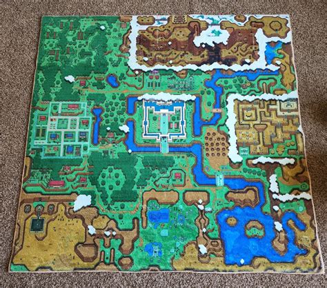 Alttp Had The Link To The Past Map Made As A Rug For My Game Room