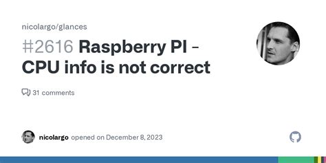 raspberry pi cpu info is not correct · issue 2616 · nicolargo