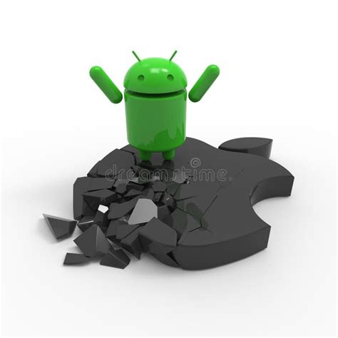 Apple Logo Vs Android Logo Isolated Stock Illustrations Apple Logo Vs Android Logo Isolated