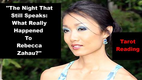 Unsolved Death Of Rebecca Zahau Tarot Reading Youtube