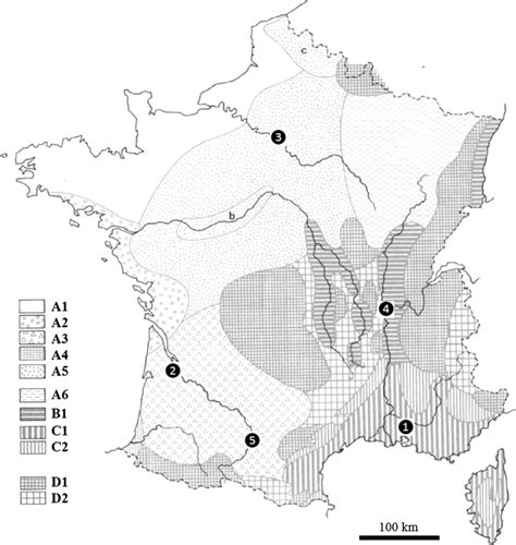Climate Zones Of France From Estienne 1979 And The Five Monitoring