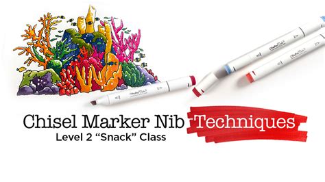 Chisel Marker Nib Techniques Preclass Art Classes