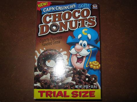 Capn Crunch Choco Donuts Trial Size Cereal Box 1820948485