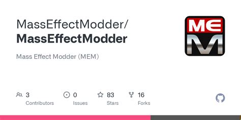 Github Masseffectmodder Masseffectmodder Mass Effect Modder Mem