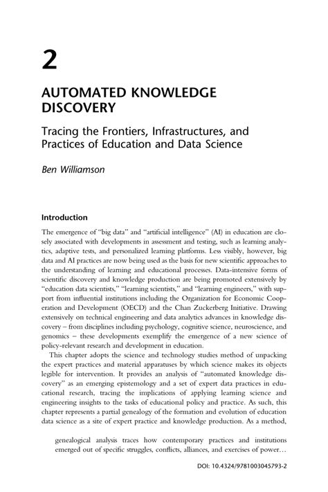 Pdf Automated Knowledge Discovery
