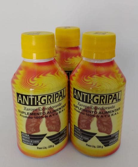 Xarope Expectorante Anti Gripal Lambedor Concentrado 220ml Kit 3