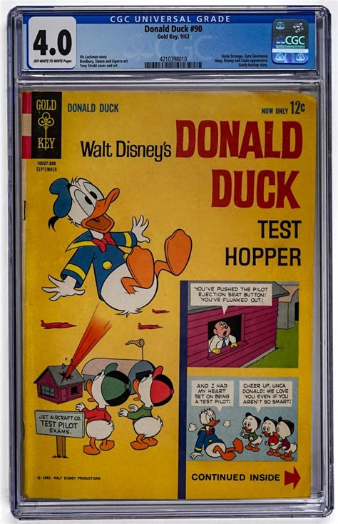 At Auction Walt Disneys Donald Duck 90 Cgc 40