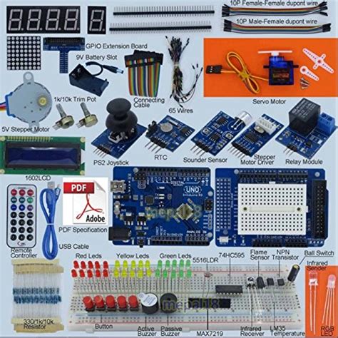 New Ultimate Uno R3 Starter Kit For Arduino 1602 Lcd Servo Motor Relay Rtc Led By