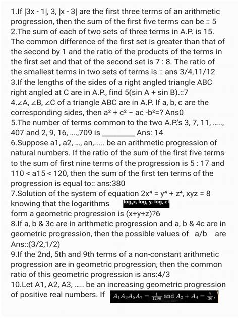 Sequence Extra Class Notes Sums 250126 071045 Pdf