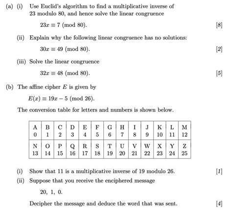 Solved A I Use Euclid S Algorithm To Find A Chegg Com