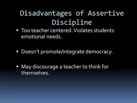 Ppt Lee Canter Assertive Discipline Powerpoint Presentation Free