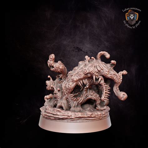 3d Printable Gibbering Mouther By Lubart Miniatures
