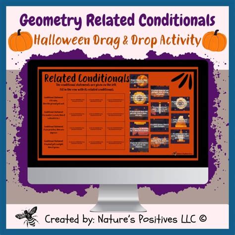Geometry Conditional Statements Halloween No Prep Drag And Drop Digital