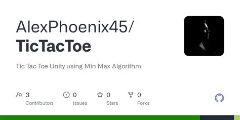 Github Alexphoenix45tictactoe Tic Tac Toe Unity Using Min Max Algorithm