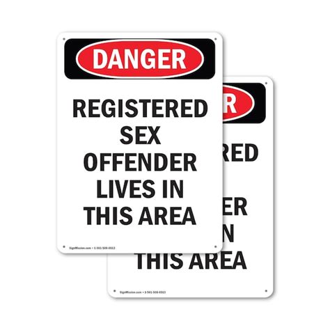 Signmission Portrait Registered Sex Offender 10 In W X Rectangle