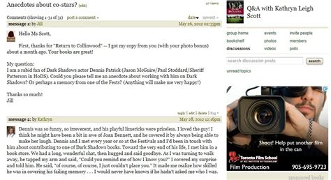 Off Camera Dennis Patrick Fansite