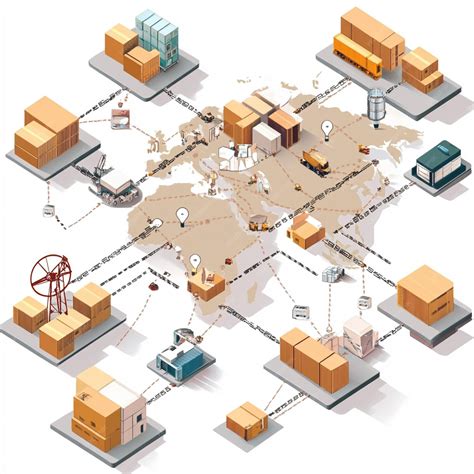 Supply Chain Network Map Showing Suppliers Manufacturers And