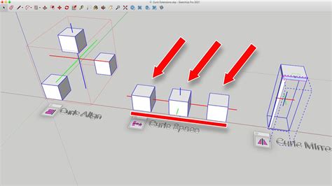 Aligning And Spacing Objects In Sketchup Youtube