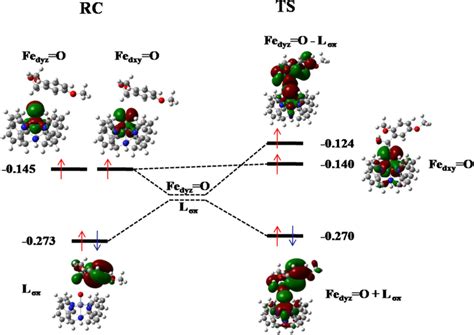 Frontier Kohnsham Orbitals And The Energies In Hartree For Rc And Ts