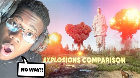 The Biggest EXPLOSIONS Size Comparison D YouTube