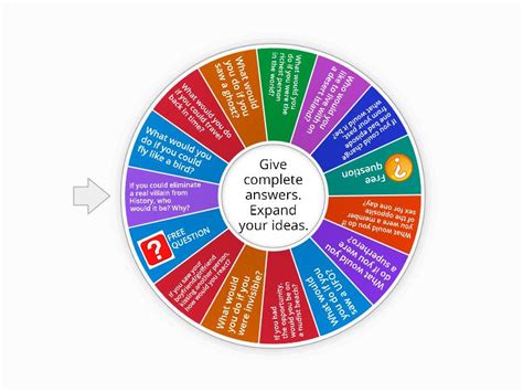 Second Conditional Speaking Rueda Aleatoria