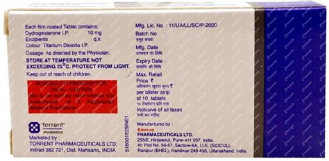 Dydropreg 10 Mg Tablet Uses Side Effects Price Apollo Pharmacy