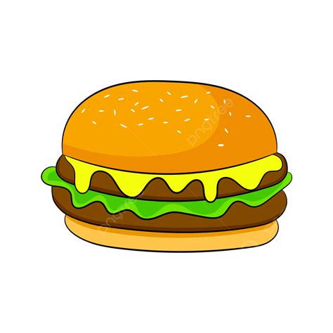 Double Cheese Burger Vector Burger Vector Burger Illustration Burger