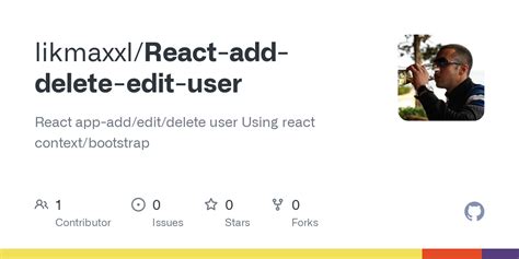 Github Likmaxxlreact Add Delete Edit User React App Addeditdelete